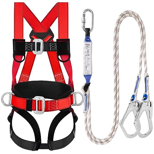 TT TRSMIMA Safety Harness Fall Protection Kit: Full Body Roofing ...