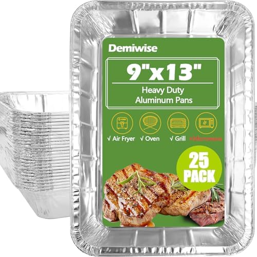 Amazon.com: NYHI 9x13 Disposable Aluminum Foil Pans With Lids 10 Pack ...