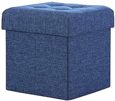 VIPREKHO Cube Shape Sitting Stool with Storage Box Living Foldable ...