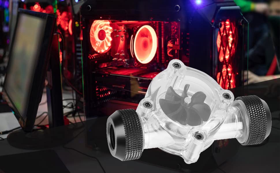 G1/4 Thread Flow Indicator G1/4 Thread Water Flow Meter - 8 Impeller PC ...