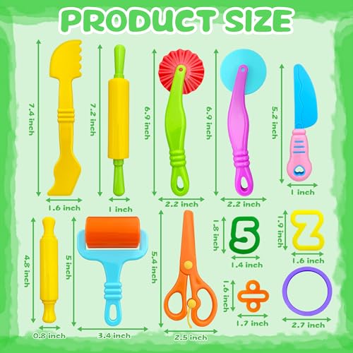 Snapklik.com : Playdough Tools 55 PCS Play Dough Tools Set For Kids ...