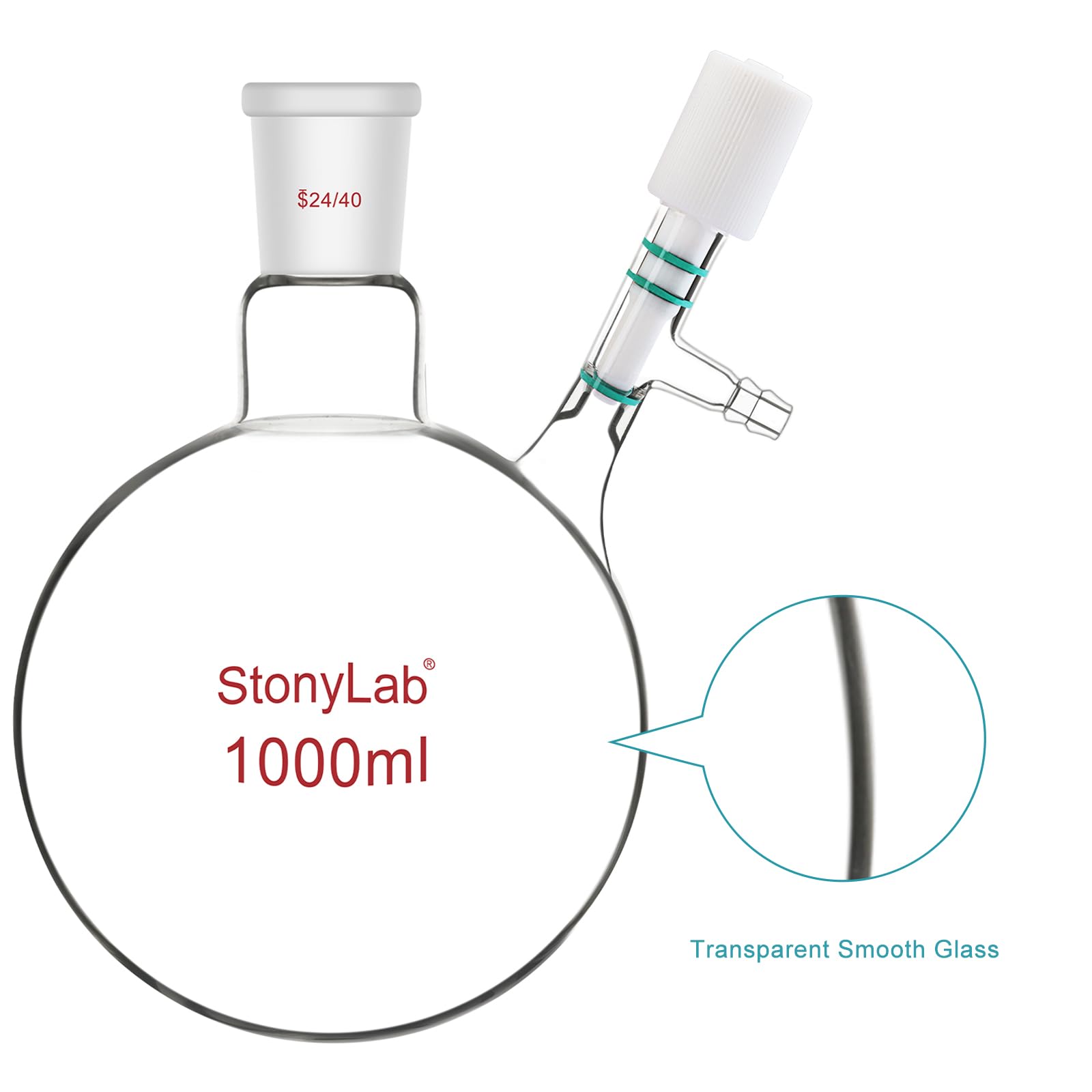 Scientific Flask Stonylab Kjeldahl Flask, Heavy Wall Long Neck Lab ...
