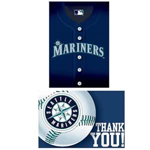 Seattle Mariners Party Invitations - 8 Ct : Amazon.in: Toys & Games