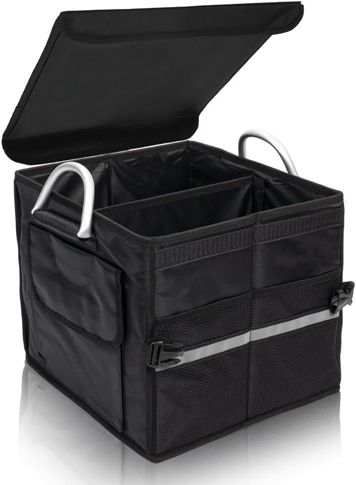 Amazon.com: Tongketec Trunk Organizer With Lid,Small,Black 28L,For SUV ...