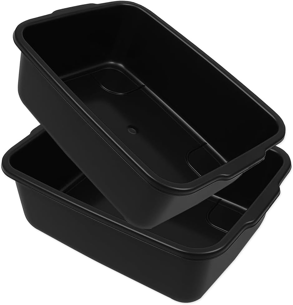 BH | 13L Washing up Bowl Basin - 2 Pcs | Rectangular | Black | Multi ...
