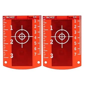 2 Pcs Lasers Target Plate Card, High Visibility ABS Engineering Plastic ...