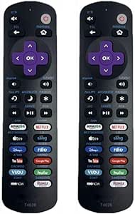 Amazon.com: (2-Pack) Universal Roku Remote Control – Compatible with ...