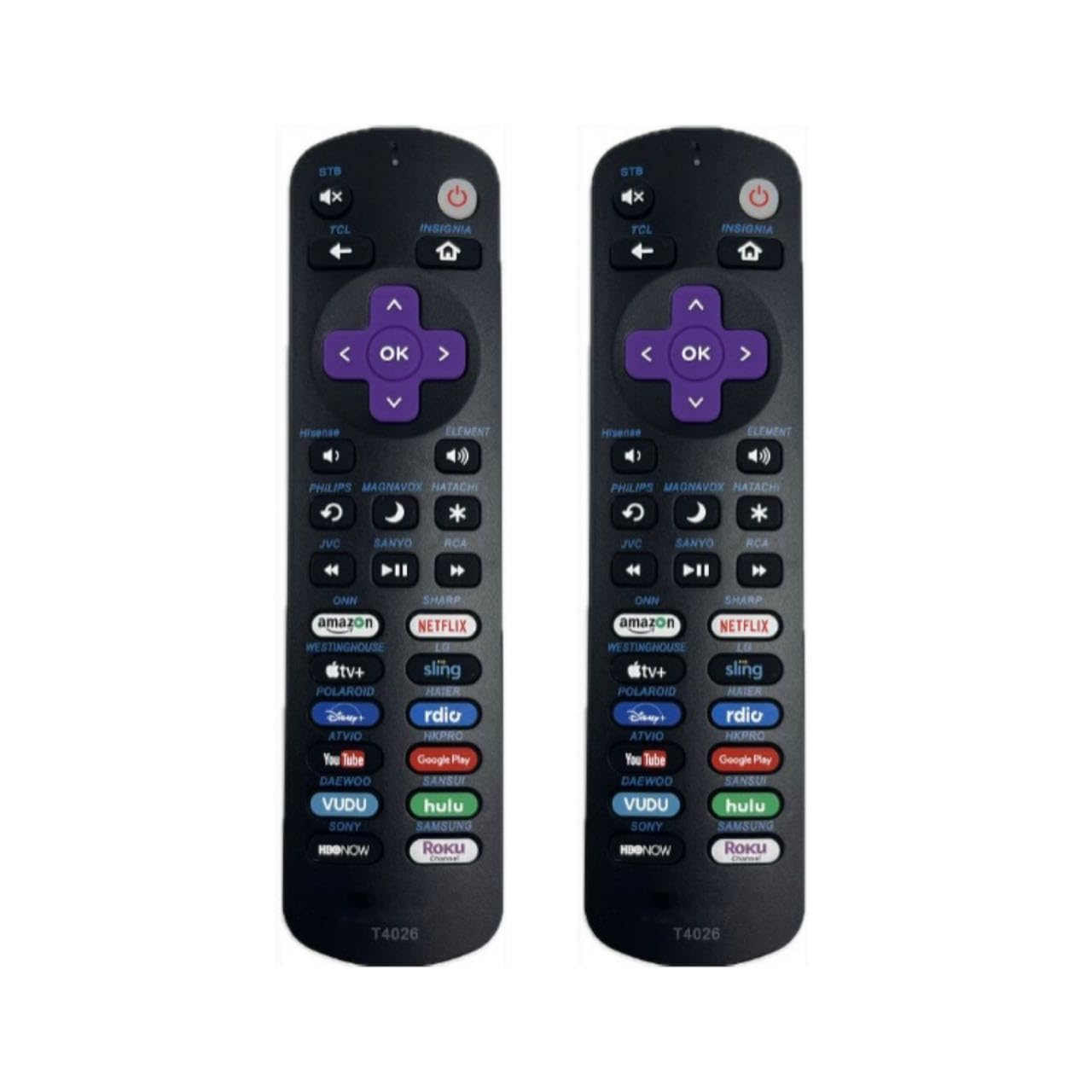 Amazon.com: (2-Pack) Universal Roku Remote Control – Compatible with ...