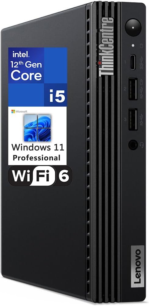 Amazon.com: Lenovo ThinkCentre M70q Gen 3 Tiny Desktop Computer - Intel ...