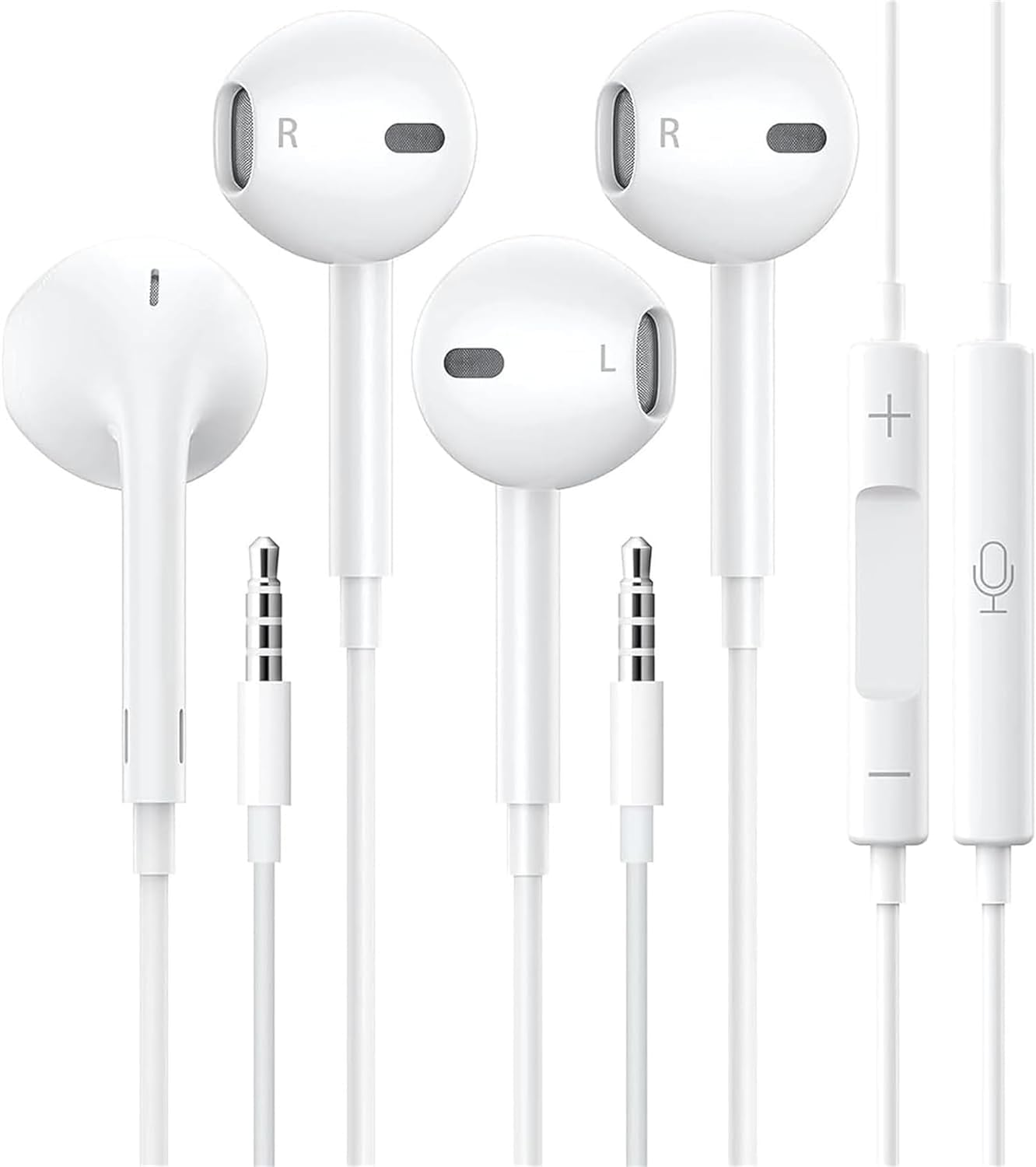 2 Pack-Apple Earbuds/iPhone Headphones/Earphones with 3.5mm Plug [Apple ...