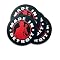 Amazon.com | Made In Detroit - Recycled Tire Coaster Set - MID Red ...