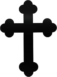 Amazon.com: Bottony Cross Wall Art - Laser Cut Metal Cutout Cross ...