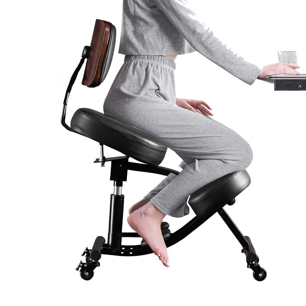 Kneeling Chair Ergonomic for Home and Office?Adjustable Saddle Chair to ...