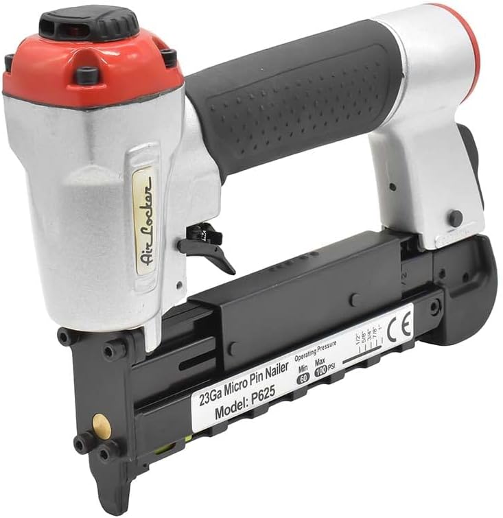 AIR LOCKER P625 1/2 Inch to 1 Inch Heavy Duty 23 Gauge Micro Pin Nailer ...