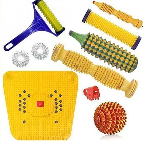 NAGANARAY Acupressure Kit Wooden Set 8 : Amazon.in: Health & Personal Care