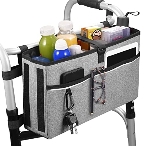 Amazon.com: Joiish Walker Basket with Cup Holder, Folding Walker ...