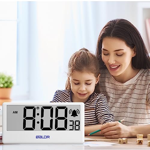 Snapklik.com : WiFi Alarm Clock,Large Display Internet Time, Auto Sync ...
