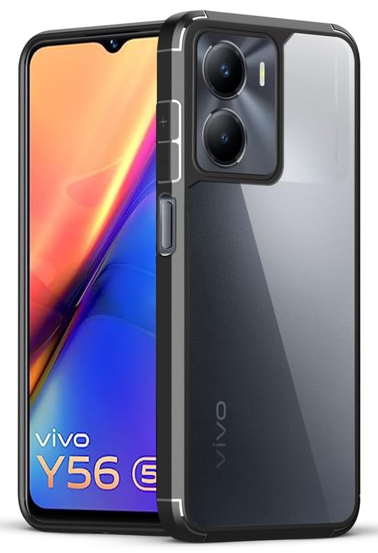 Mr. Case Transparent case with Silicone Frame Back Cover for Vivo Y56 ...