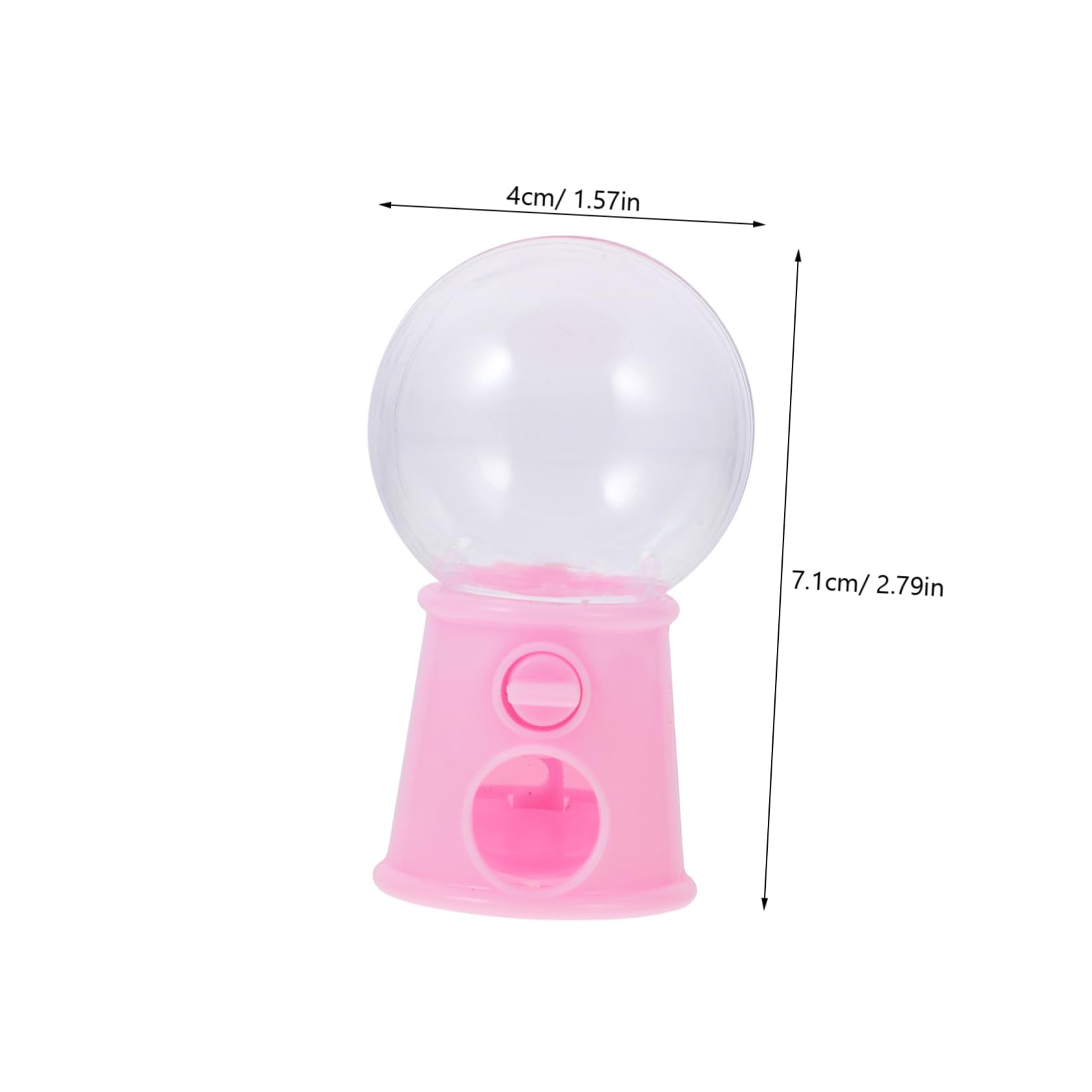Gumball Machine Mini Candy Dispenser: 12Pcs Bubble Gum Dispenser Plastic Gumball Machines Candy ...