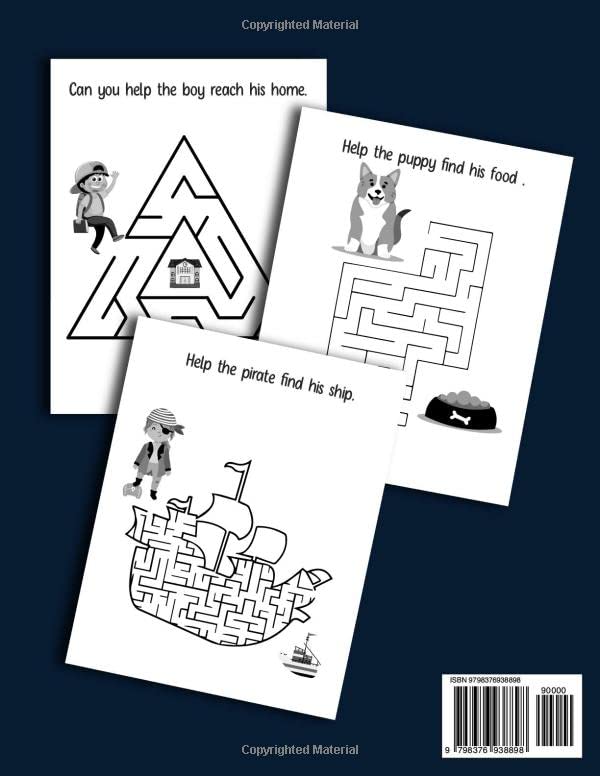 Snapklik.com : Mazes For Kids Ages 4-8: Fun And Challenging Maze ...