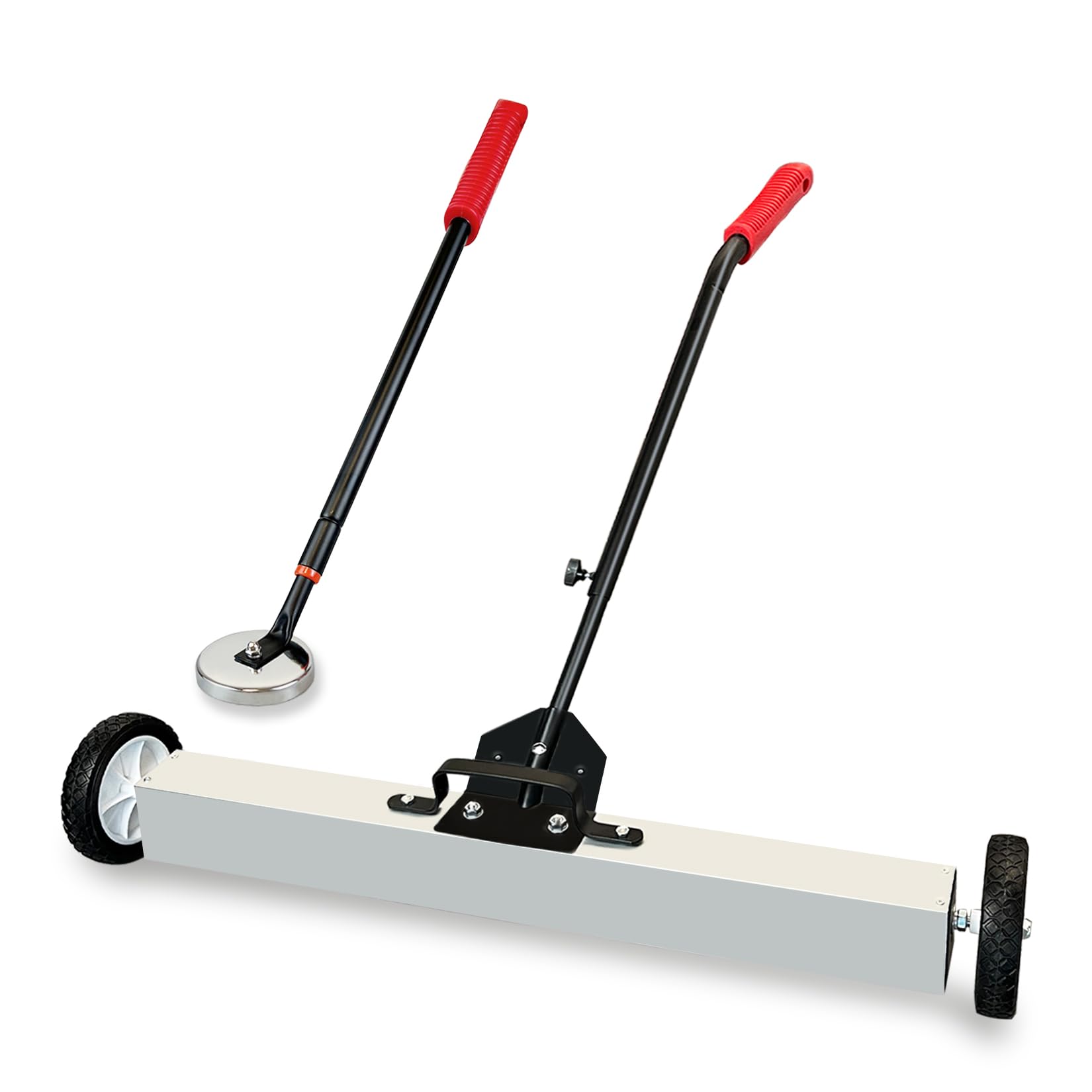 C&T 36-Inch Rolling Magnetic Pickup Sweeper with Wheels (55 lbs ...