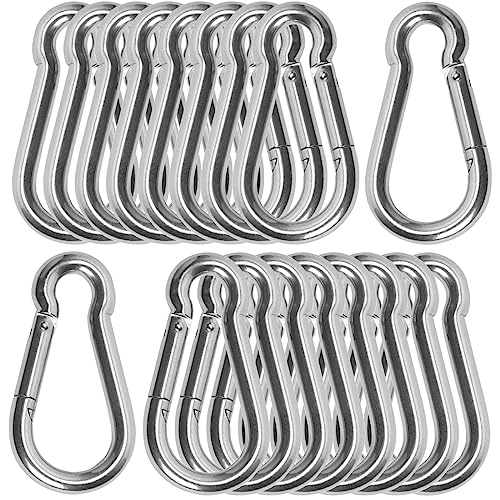 Amazon.com: 20PCS M10 Spring Snap Hook Carabiner, Heavy Duty 4 ...
