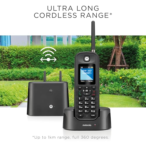 Motorola O211 DECT 6.0 Long Range Cordless Phone - Wireless Phones for ...