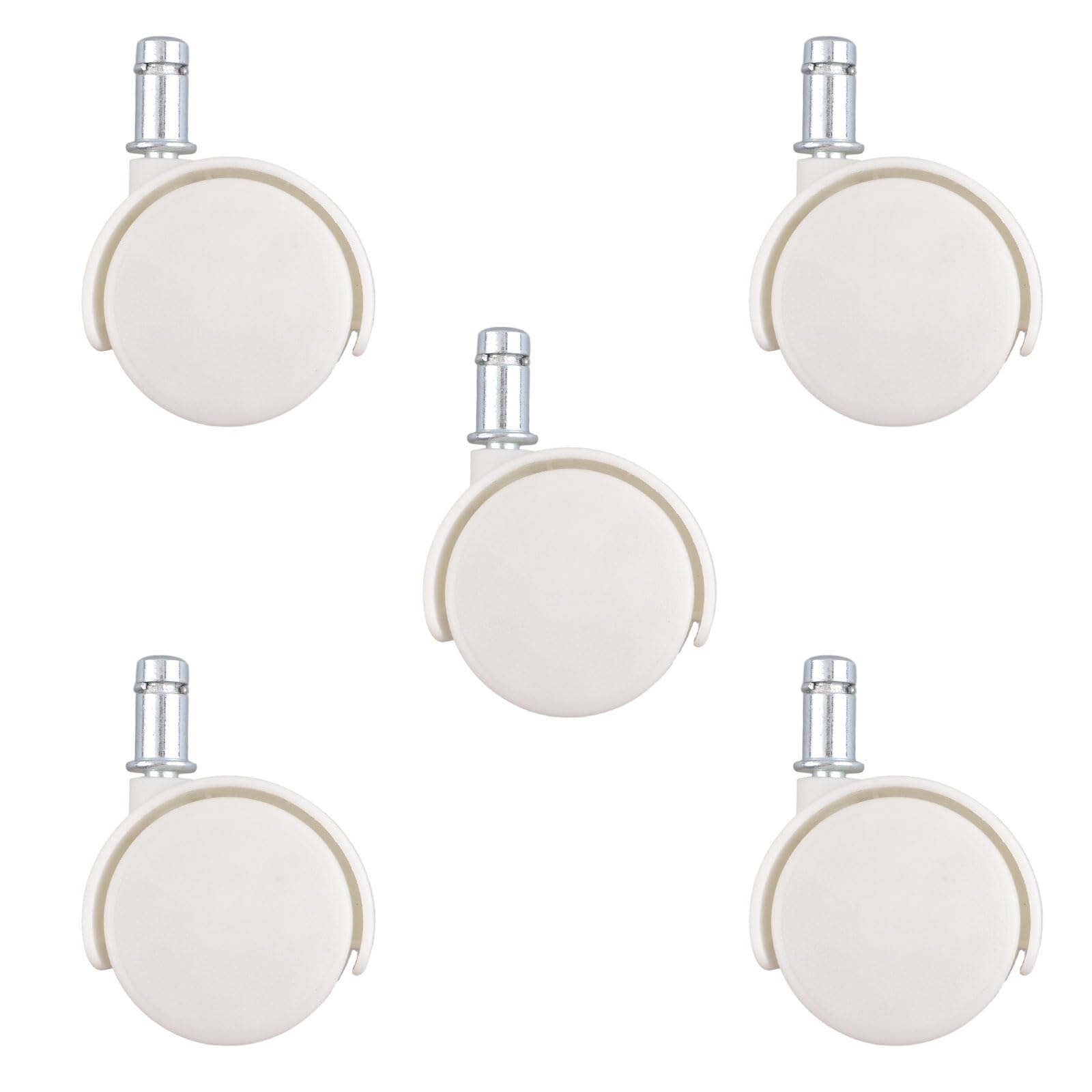 Amazon.com: INCREWAY 5Sets White Nylon Wheel Casters, Chair Wheel ...