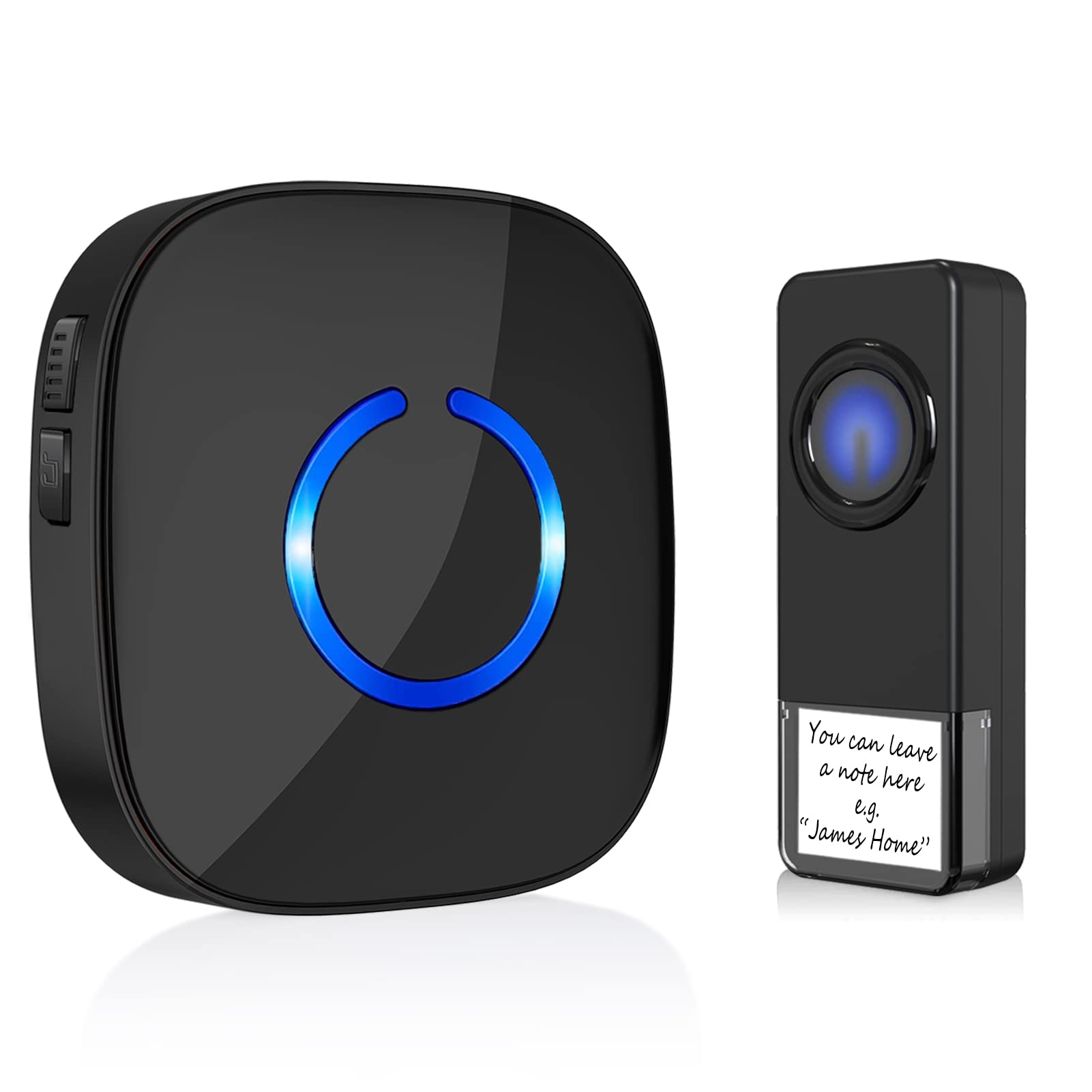 Wireless Doorbell, Remote Door Bell Ringer Wireless Long Range 300M ...