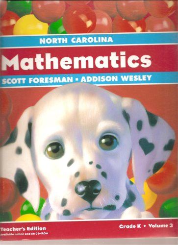 North Carolina: Mathematics: Teacher's Edition Kindergarten, Vol 3 ...