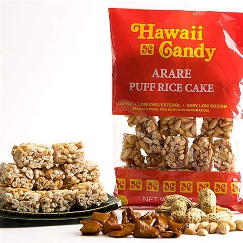 Amazon.com: Hawaii Candy Arare Puff Rice Cake 3 oz, 1 Pack : Grocery ...