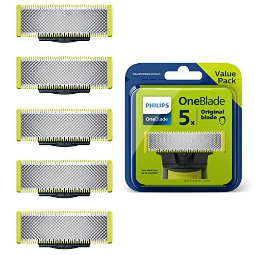 Philips OneBlade 5 Stainless Steel Original Replacement Blades ...