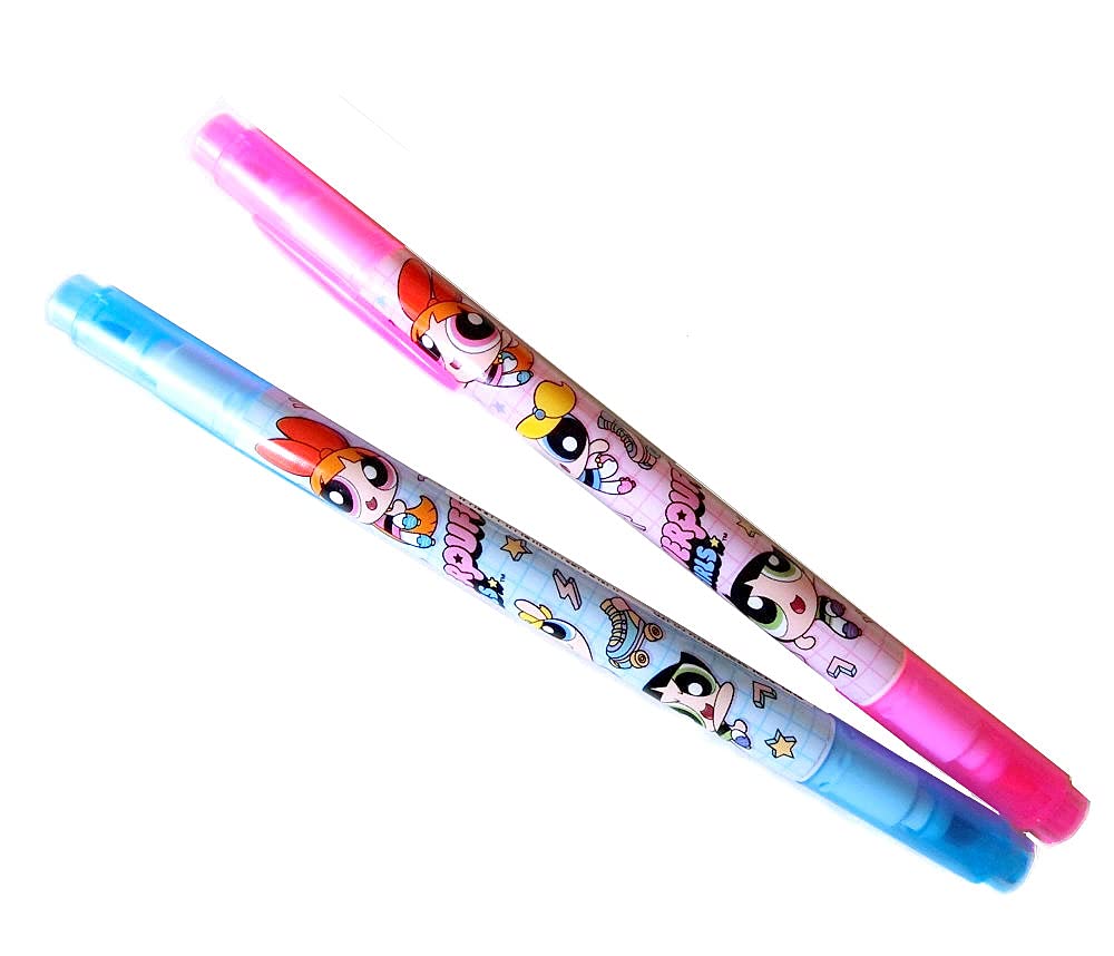 Amazon.co.jp: パワーパフガールズ ネオンマーカー 蛍光ツインペン 2本セット (ブルー&ピンク) : 文房具・オフィス用品