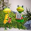 Amazon.com: HONGLAND Metal Frog Garden Decor - Metal Frog Outdoor ...