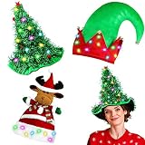 Gigantic Light-Up Christmas Tree Hat | The Green Head