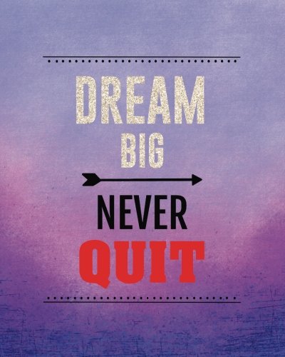 Dream big never quit: Motivational Positive Inspirational Quote Bullet ...