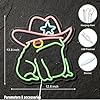 Cowboy Toad Neon Sign Frog Neon Light Cowboy LED USB Powered Dimmable ...