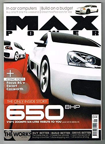 Max Power Magazine September 2007 MBox2124 Iconic Fords: Amazon.co.uk ...