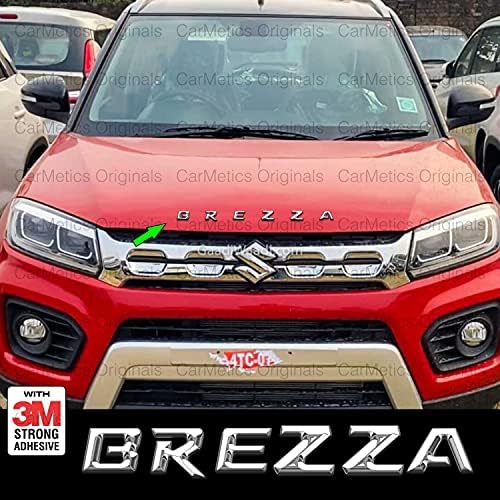 CarMetics BREZZA 3D Letters (3D Stickers 3D Logo 3D Emblem for Vitara ...