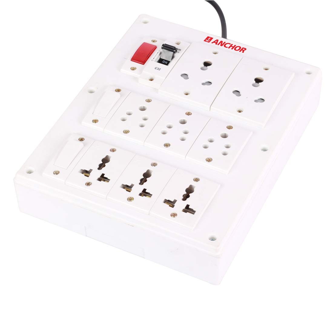 Buy BAHUL ANCHOR ASSEMBLED BOARD with 2 15A Anchor Sockets , 3 5A ...