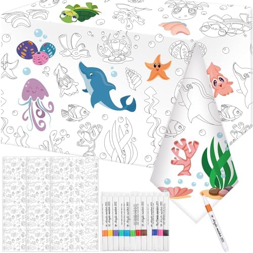 Amazon.com: Under The Sea Large Coloring Poster for Kids 30 x 72 Inch ...