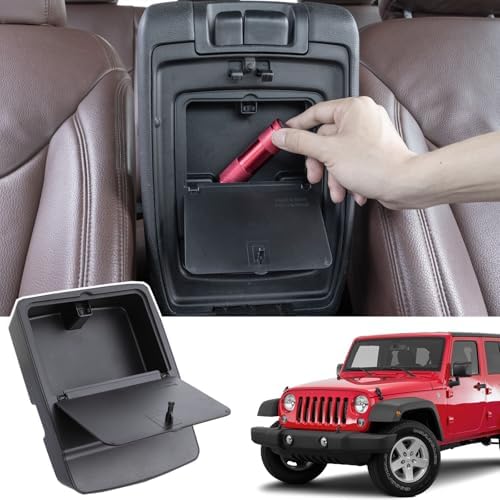 Amazon.com: Hooke Road JK Wrangler Center Console Insert Lock Vault Box ...