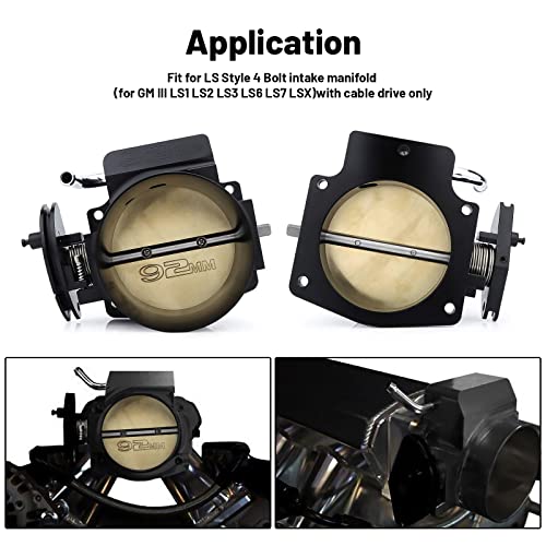 Snapklik.com : Endxedo 92mm Throttle Body For LS1 LS2 LS6 LS3 LS LS7 SX ...