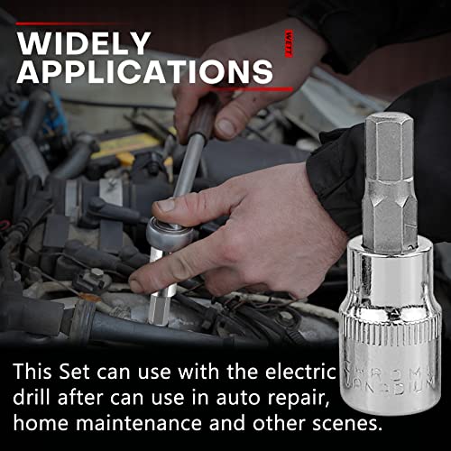 Snapklik.com : 32pcs Master Hex Bit Socket Set, Allen Socket Set, 1/4 ...