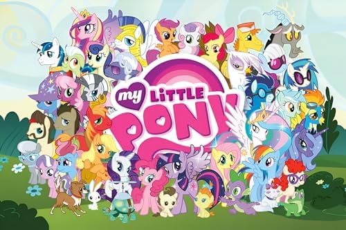 Amazon.com: BUY ART FOR LESS Officially Licensed My Little Pony - Cast ...