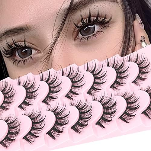 Amazon.com: Manga Lashes Natural Look Anime False Eyelashes Spiky Wet ...