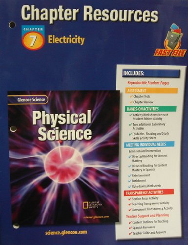 Glencoe Science: Physical Science C7 Electricity 621p 2002: McGraw-Hill ...