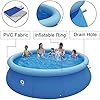 Amazon.com: DIMAR GARDEN 12ft x 36in Inflatable Swimming Pool Outdoor ...
