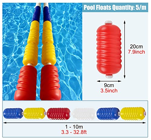 Pool Safety Floats Indroor Pool Rope with Floats, Swimming Pools Safety ...