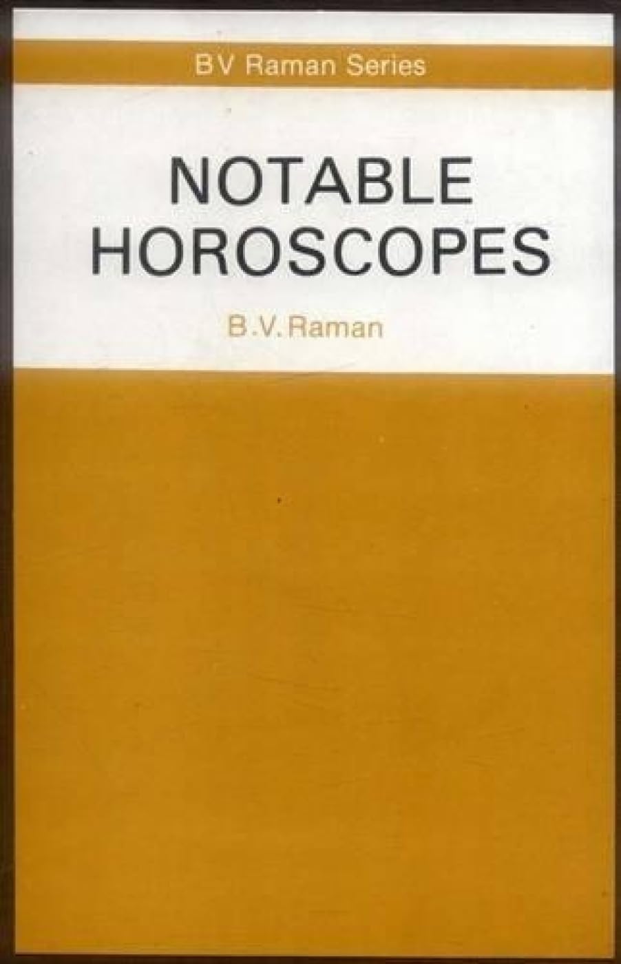 Notable Horoscopes: B. V. Raman: 9788120809017: Amazon.com: Books